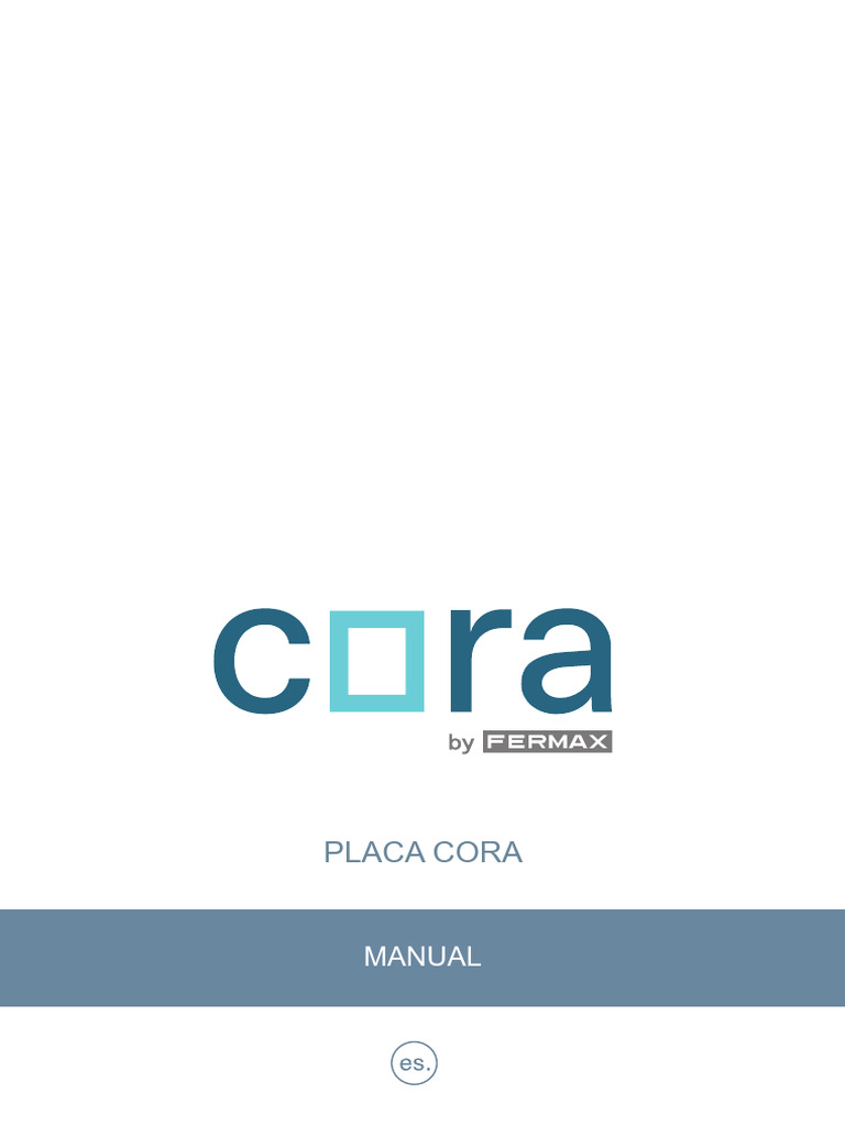 Manual Fermax Placa Cora | PDF | Diodo emisor de luz | Teclado