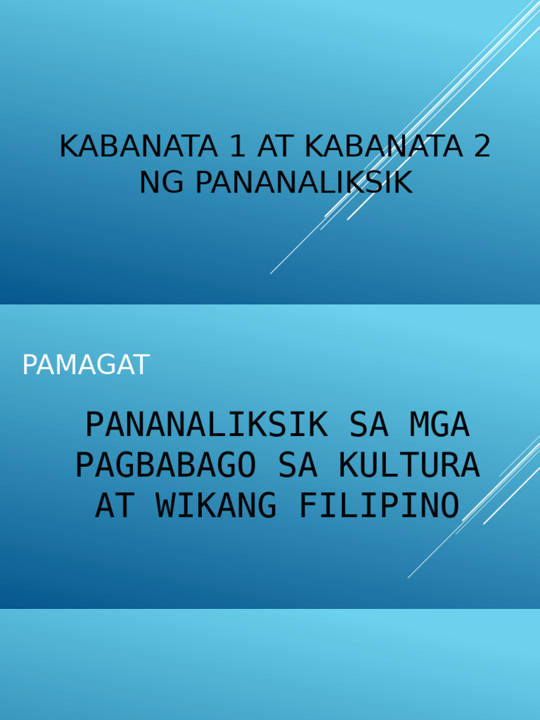 Komunikasyon (Pananaliksik) | PDF