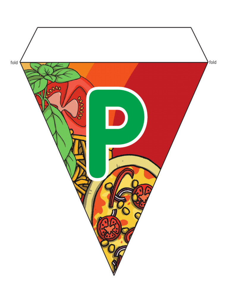 Pizza Shop Bunting Color | PDF