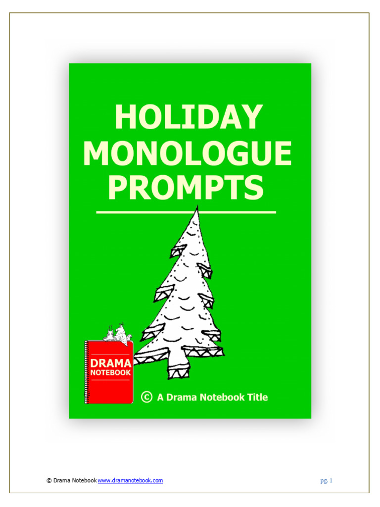 dn-20-holiday-monologue-prompts | PDF | Monologue | Santa Claus