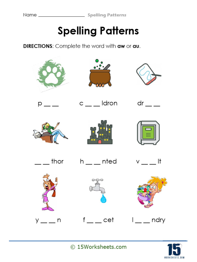 A Worksheet On Spelling Patterns From | PDF