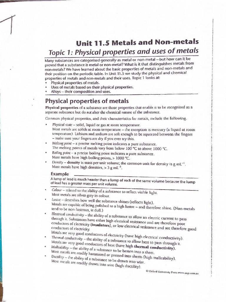 Grade 11 Chemistry - Unit 11.5 | PDF