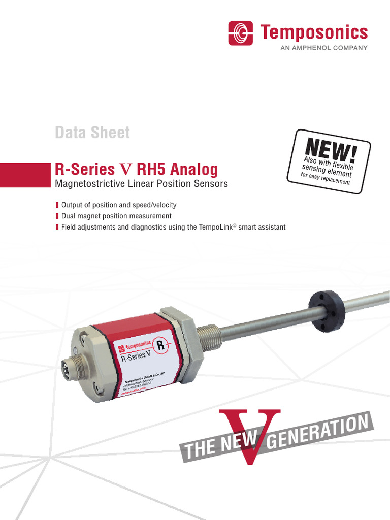 Temposonics RH5 Analog Sensor Overview | PDF | Electrical Connector ...