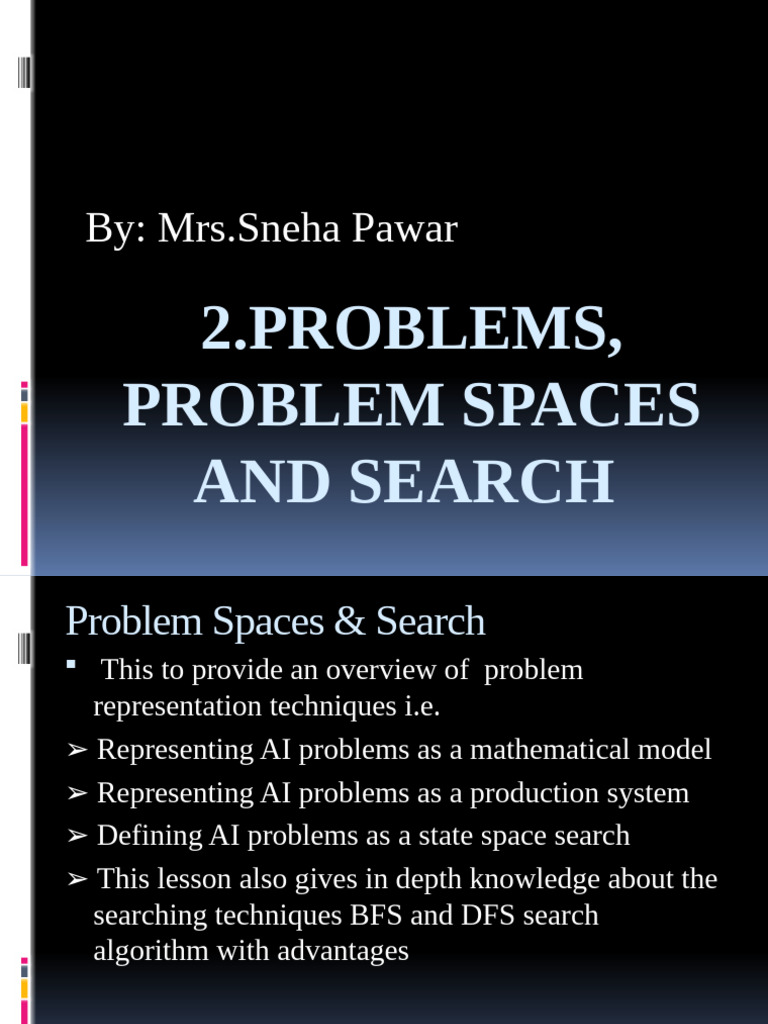 AI Problem Representation Techniques | PDF | Artificial Intelligence ...