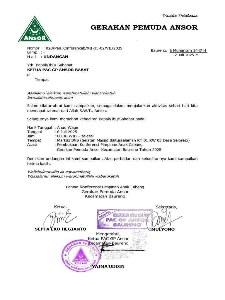 Babat Und. Opening Ceremony | PDF