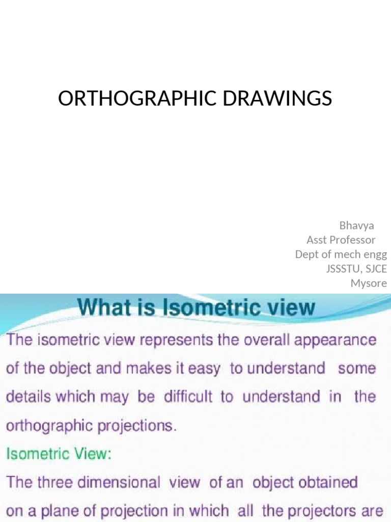 Orthographic Drawings | PDF