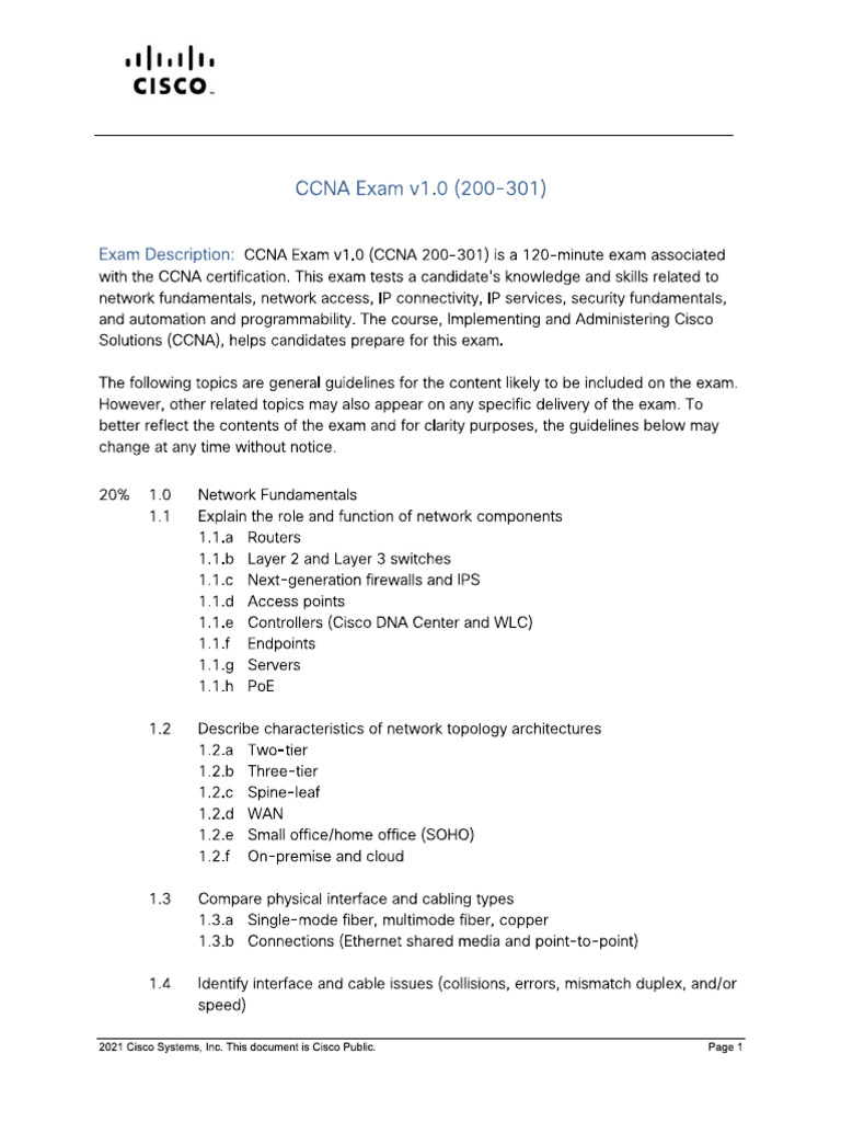 CCNA | PDF