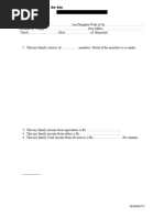 Income Affidavit Format | PDF