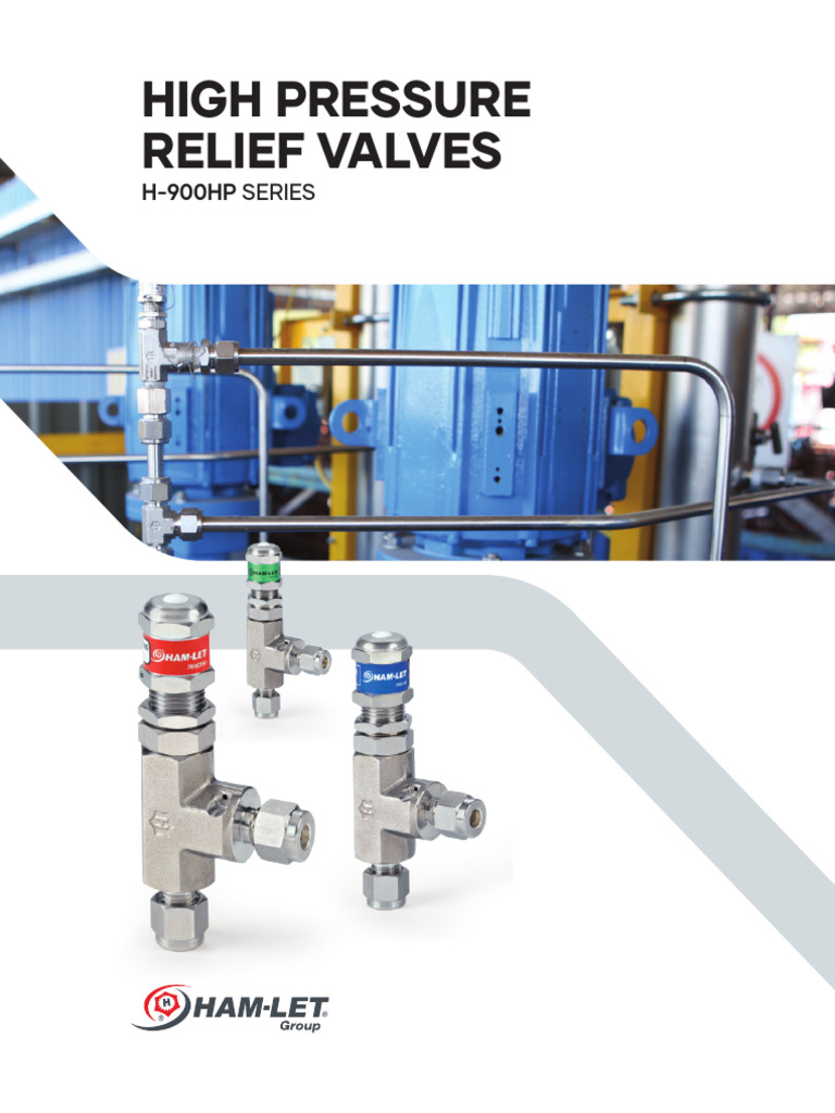 High Pressure Relief Valves - H-900hp Series | PDF | Valve | Pressure