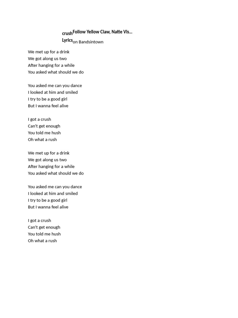 Crush Lyrics Pdf 2444