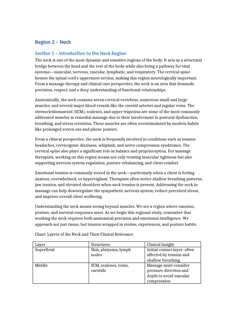 Region 2 Neck All Sections Complete | PDF | Common Carotid Artery ...