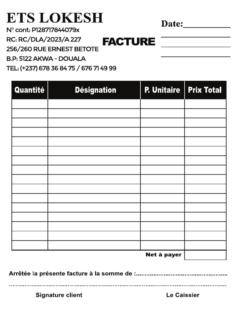 Facture Lokesh | PDF