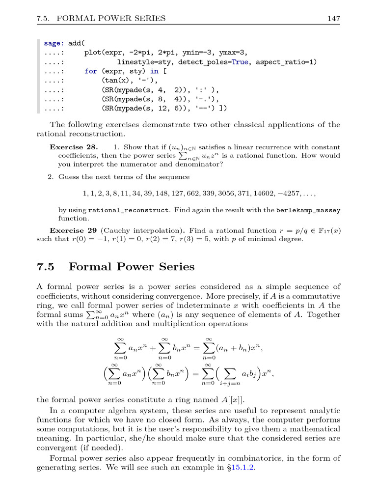 Computational Mathematics With SageMath 2 | PDF | Matrix (Mathematics ...