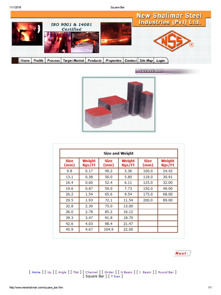 Square Bar | PDF
