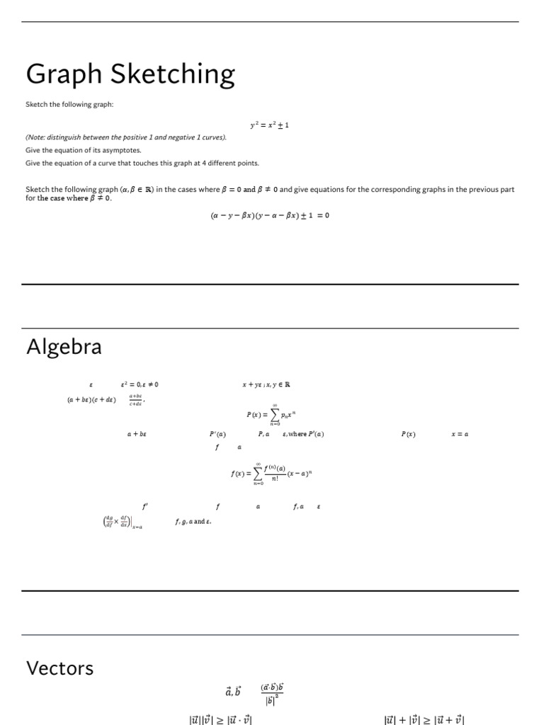 Graph Sketching and Analysis | PDF | Equations | Function (Mathematics)