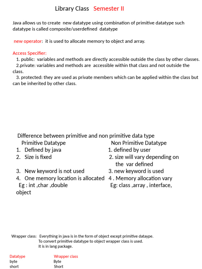 Library Class Semester II-1 | PDF | Data Type | Class (Computer Programming)