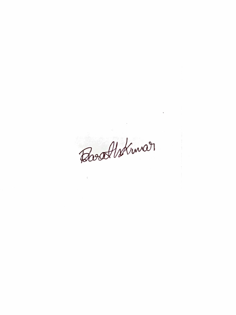 Bharath Kumar Signature | PDF