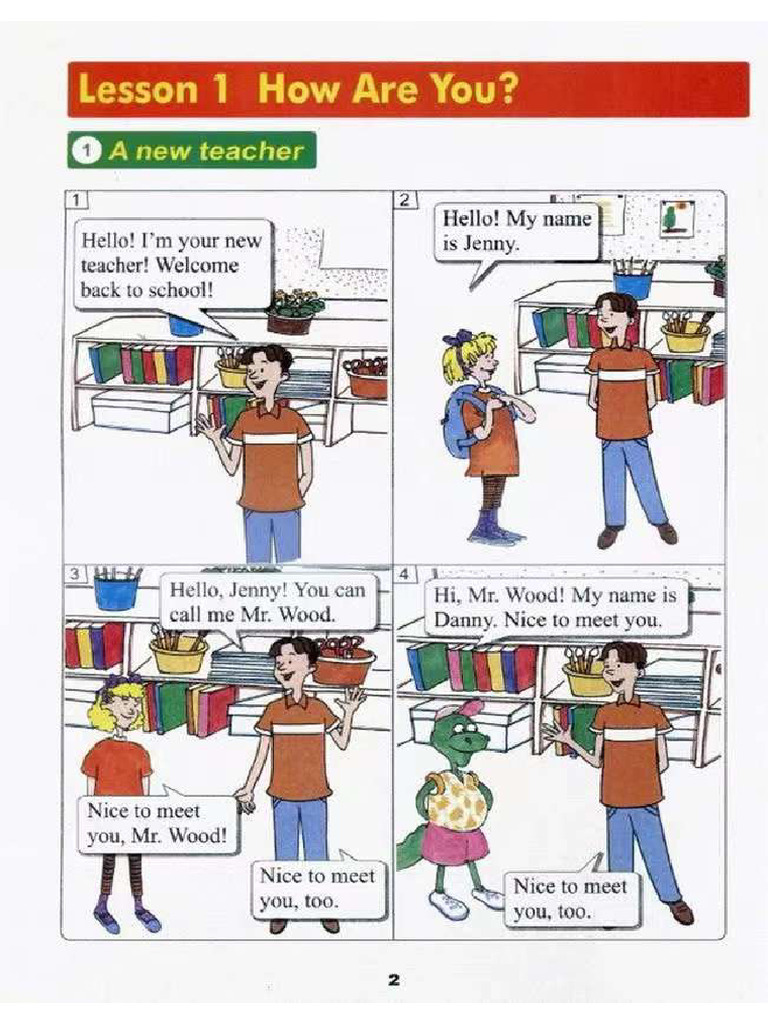 Lesson 1 - How Are You | PDF