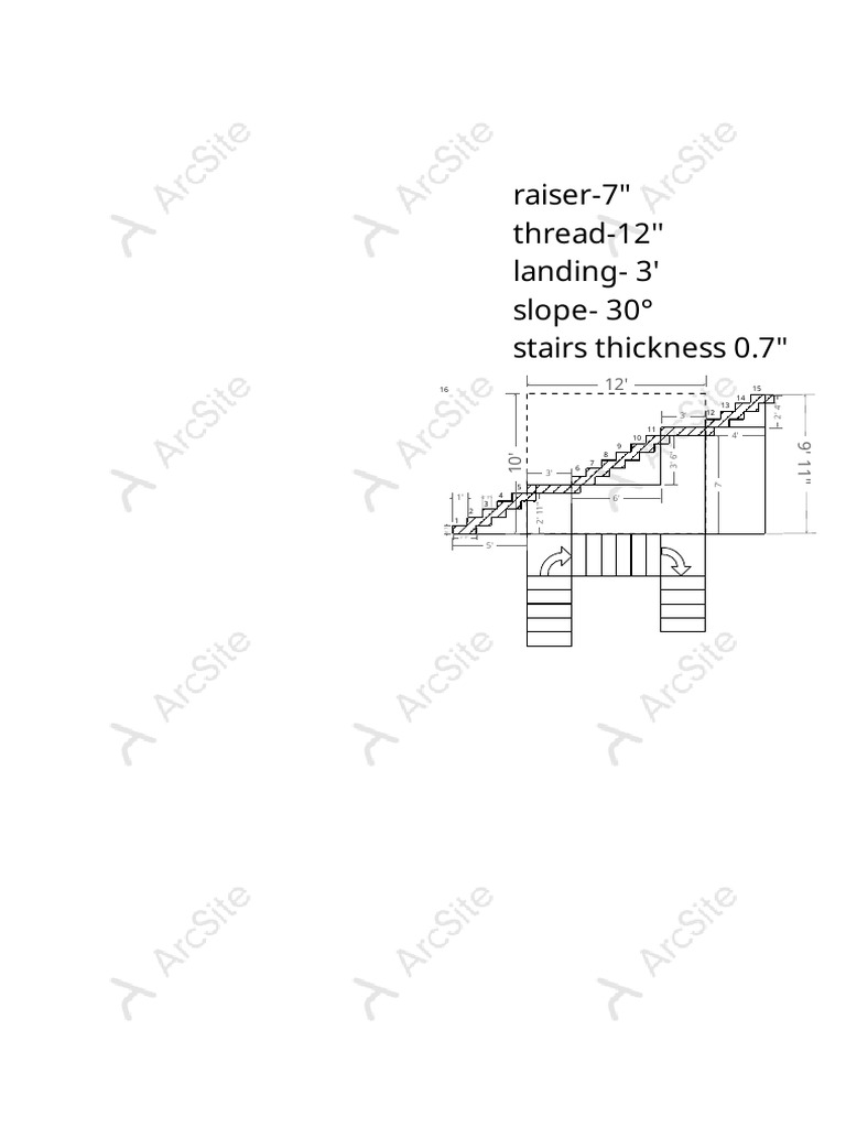 Stair Design Specifications and Measurements | PDF
