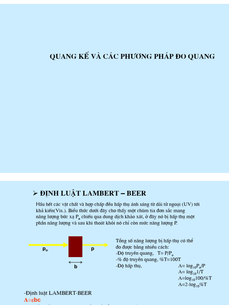 Quang Kõ V C C PH NG PH P ®o Quang Quang Kõ V C C PH NG PH P ®o Quang | PDF