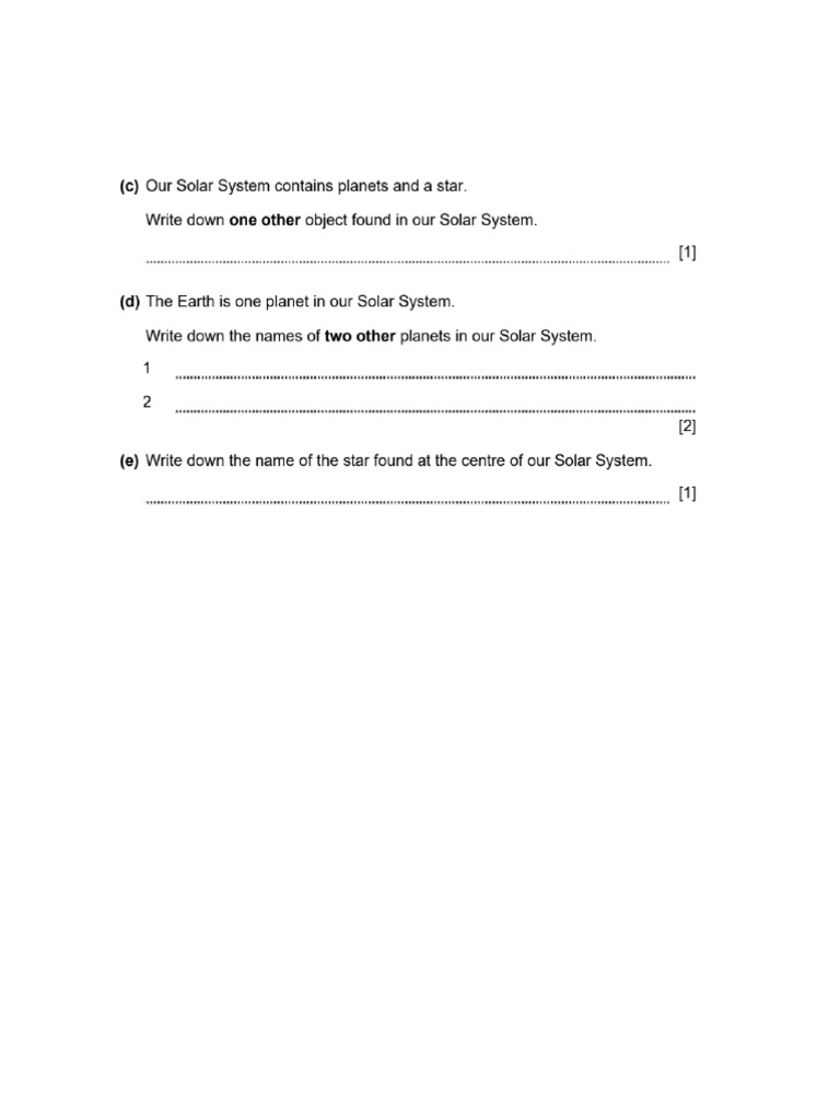 Year 4 Science Test Paper | PDF