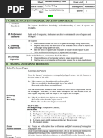 DLL Matatag Math 3 q1 w1 | PDF | Area | Rectangle