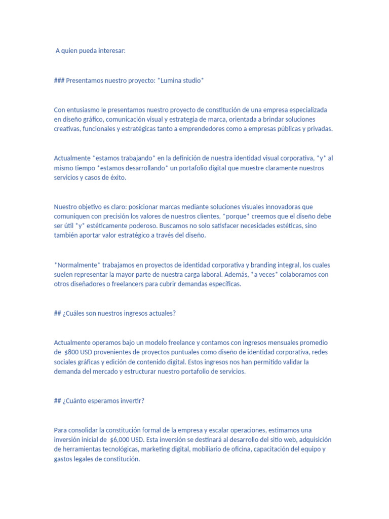 A Quien Pueda Interesar | PDF | Diseño | Business