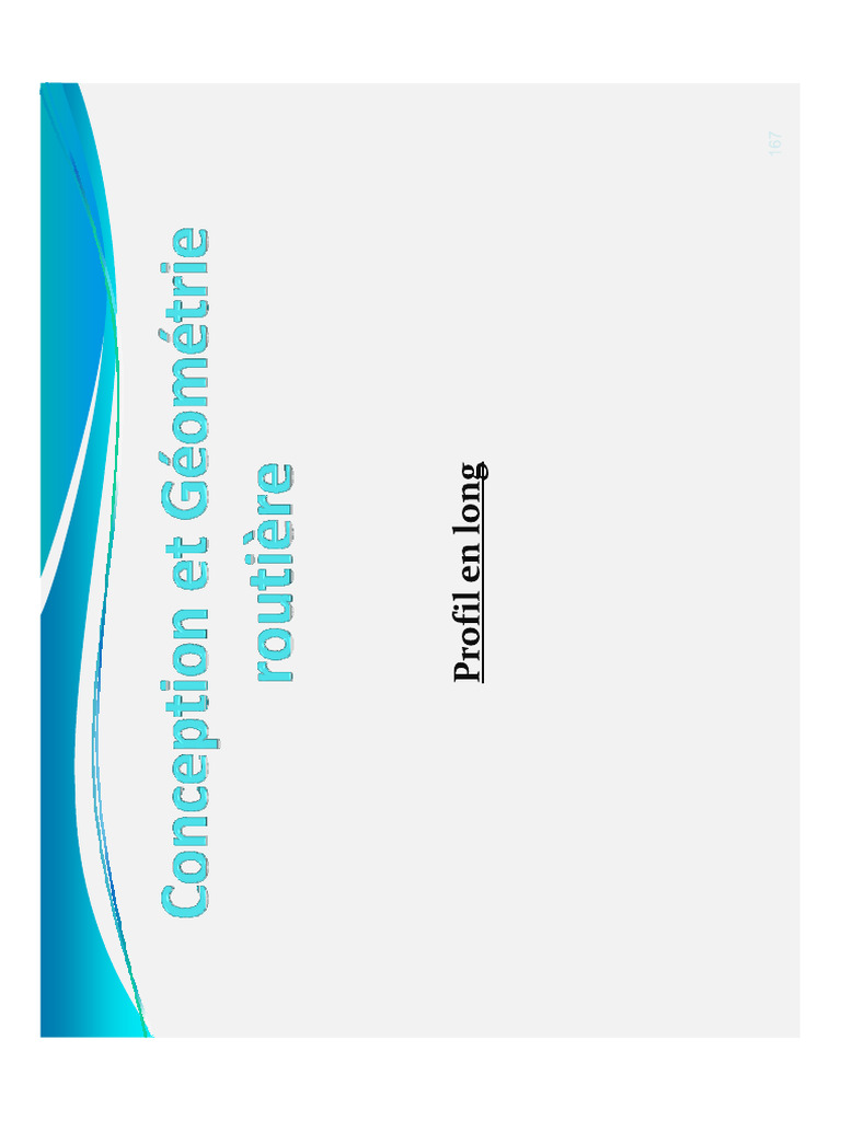 Conception D'un Tracé Routier - Profil en Long | PDF