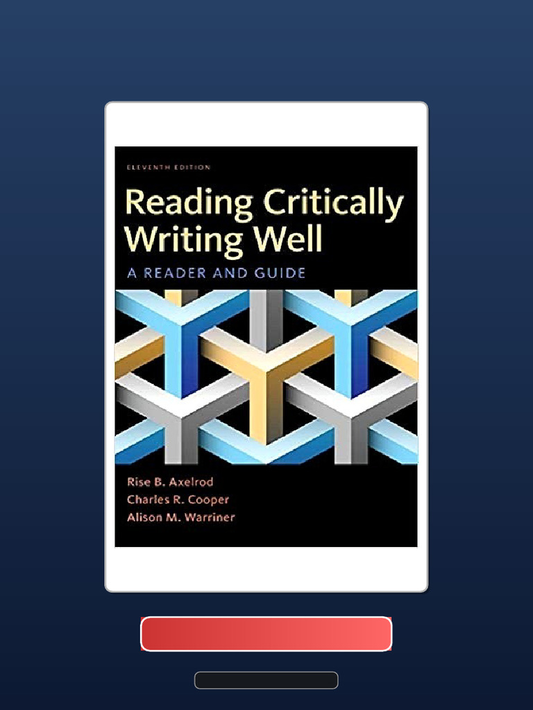 Reading Critically Writing Well 11th Edition Official Test Bank | PDF ...