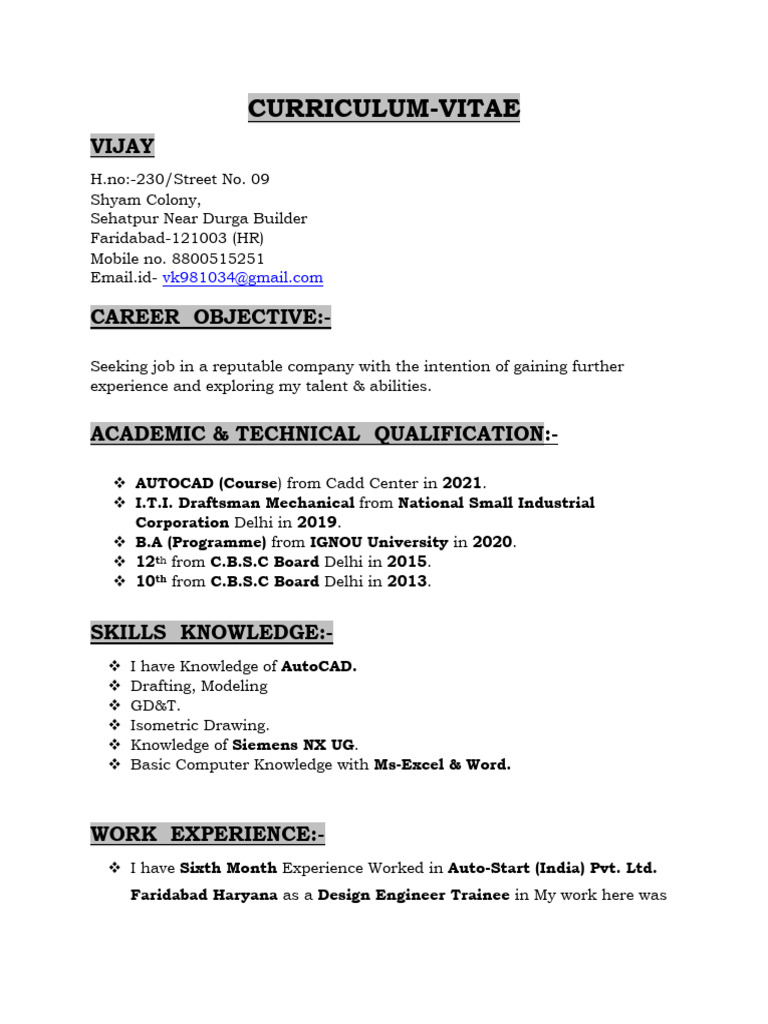 Vijay Resume 2025. New Updated | PDF