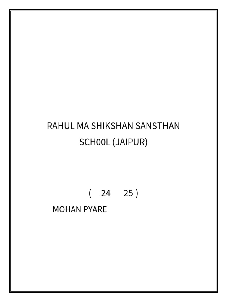 Physics Investigatory ProjeCT | PDF | Refractive Index | Refraction