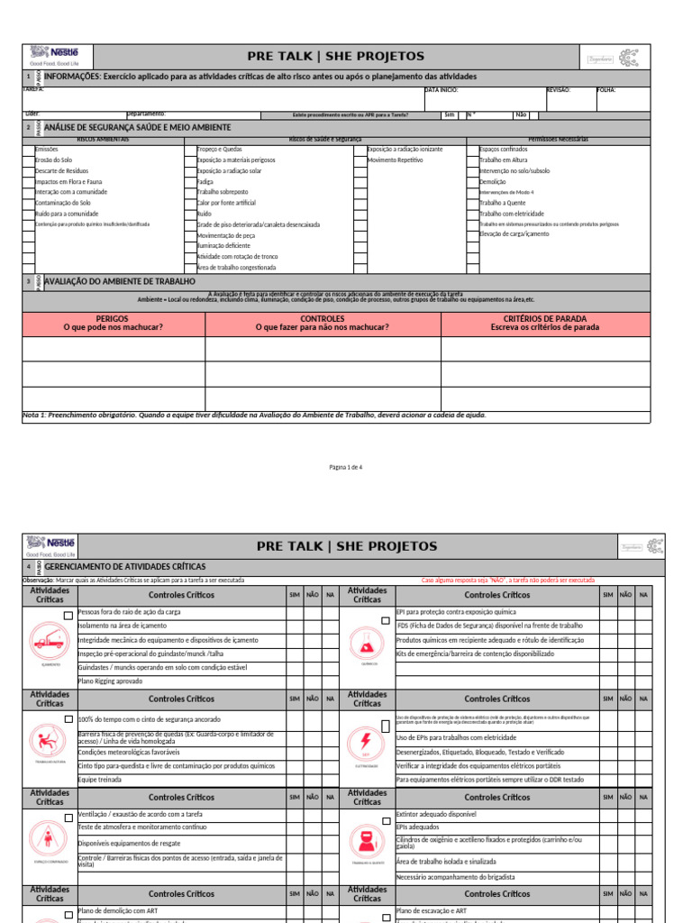 MS3 - Pre Talk SHE Projetos Rev 0 | PDF | Ambiente natural