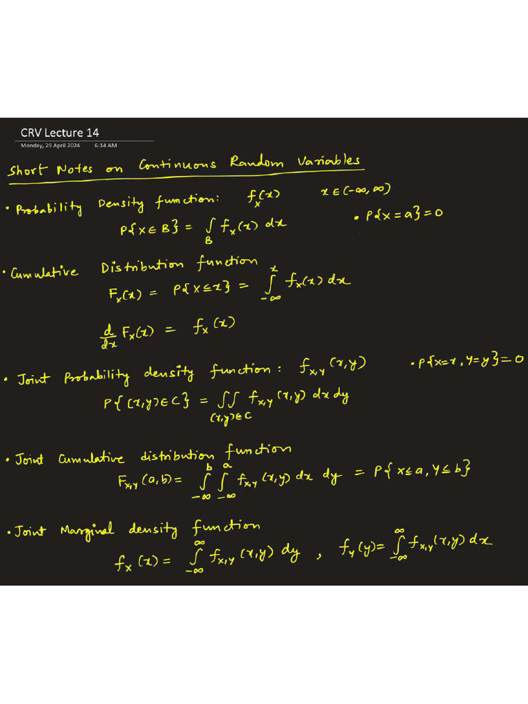 Cont Ran Var Shortnote | PDF