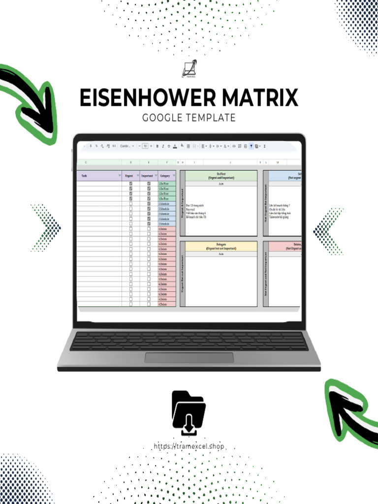 Template Ma Tran Eisenhower Google Sheet - Tram Excel | PDF