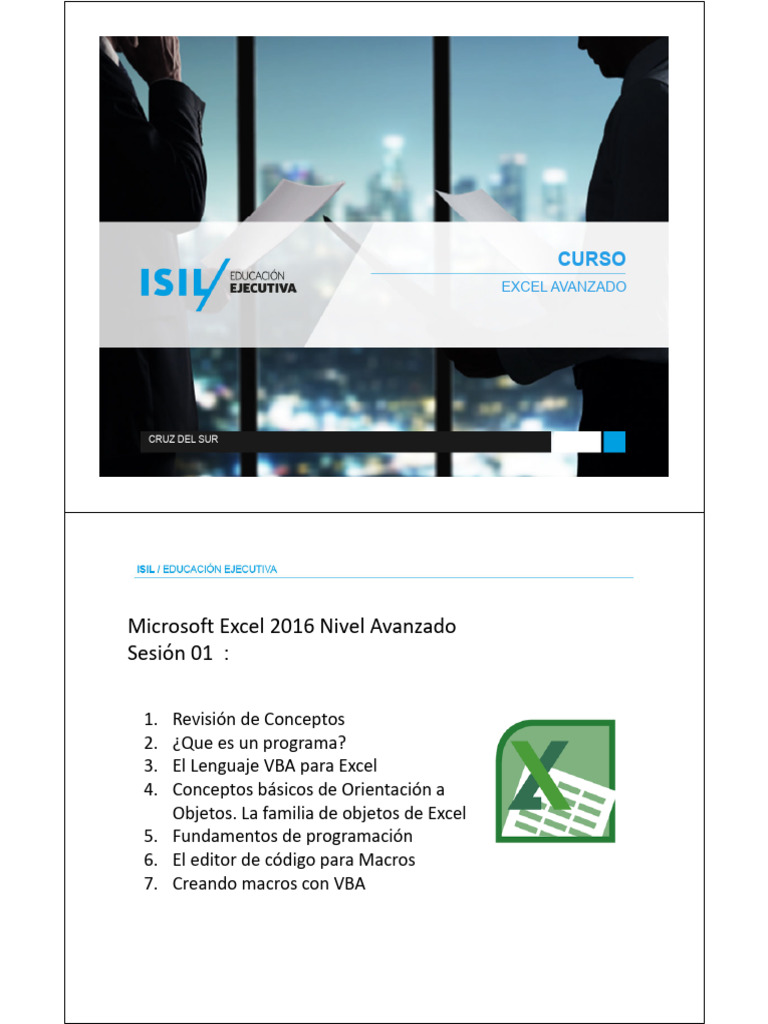 Sesion 1 - Macros Con VBA | PDF | Macro (informática) | Microsoft Excel