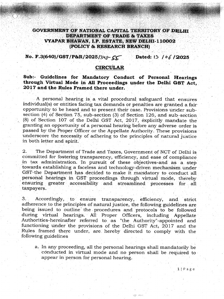 Circular Dated 13.06.2025 Regarding Guidelines For Mandatory Conduct of PH | PDF