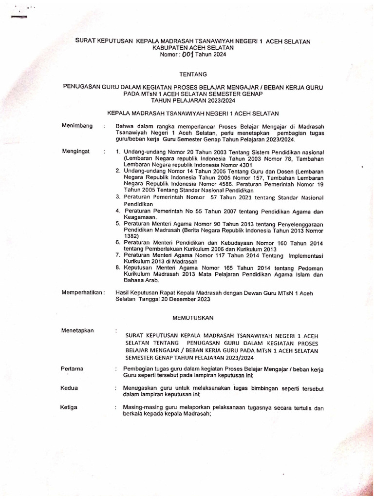 SK 20232024 Genap | PDF