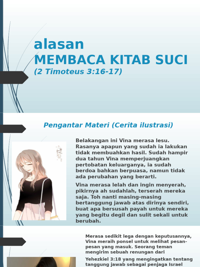 MATERI 6 - Alasan Membaca Kitab Suci | PDF