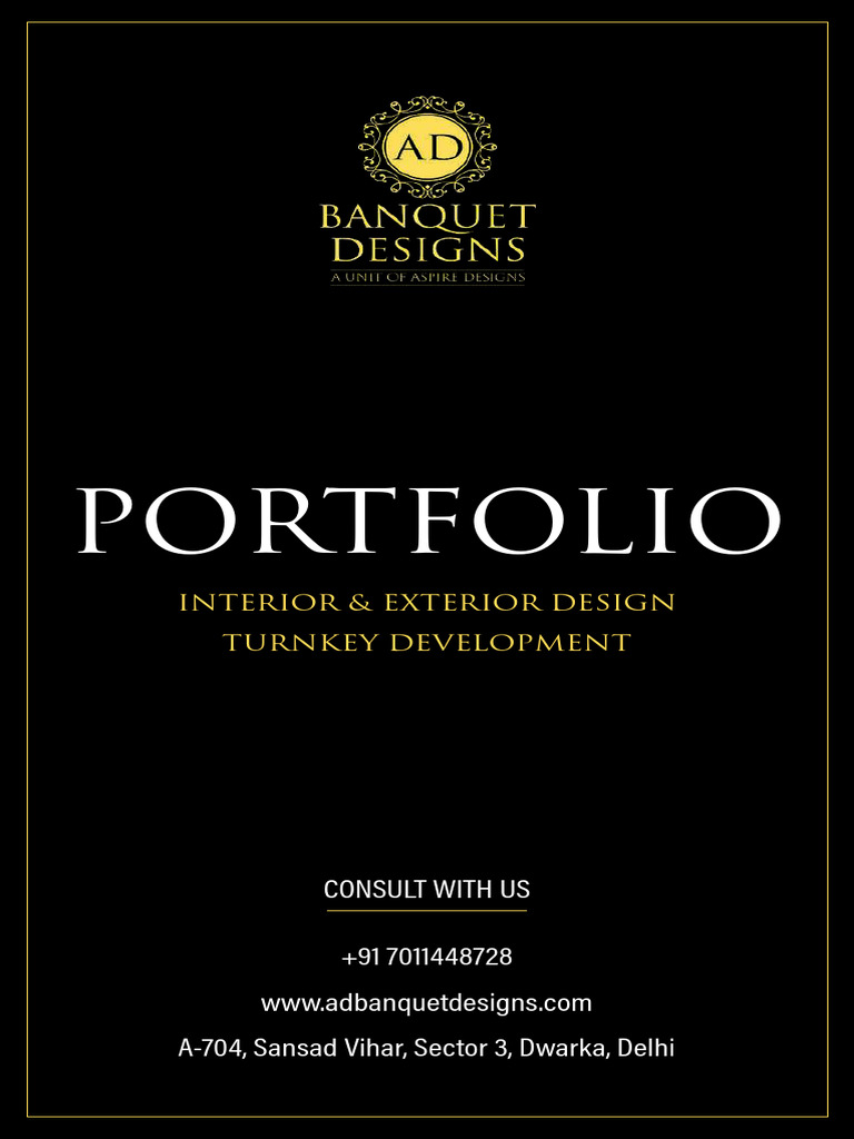 AD Banquet Designs Portfolio | PDF | Hospitality Industry | Hotel