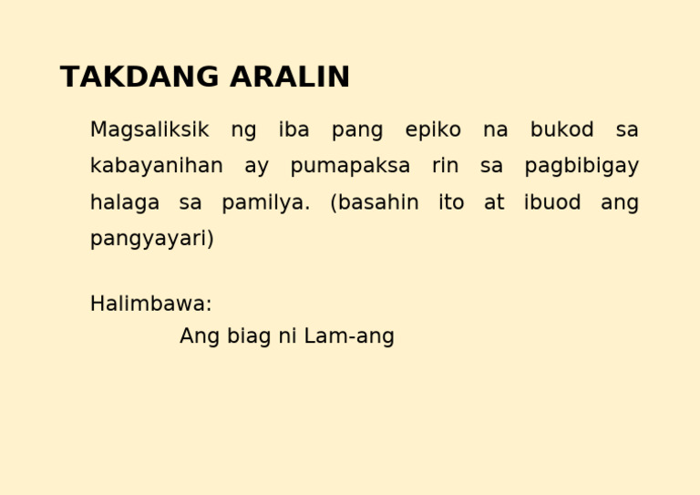 TAKDANG ARALIN Tarpapel | PDF