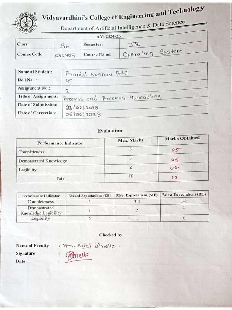 OS Assignment 2 | PDF