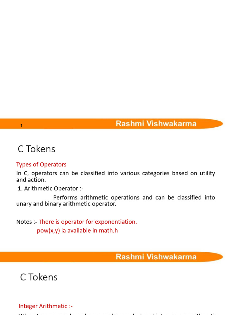 Expressions and Opeartor | PDF | Arithmetic | Integer (Computer Science)