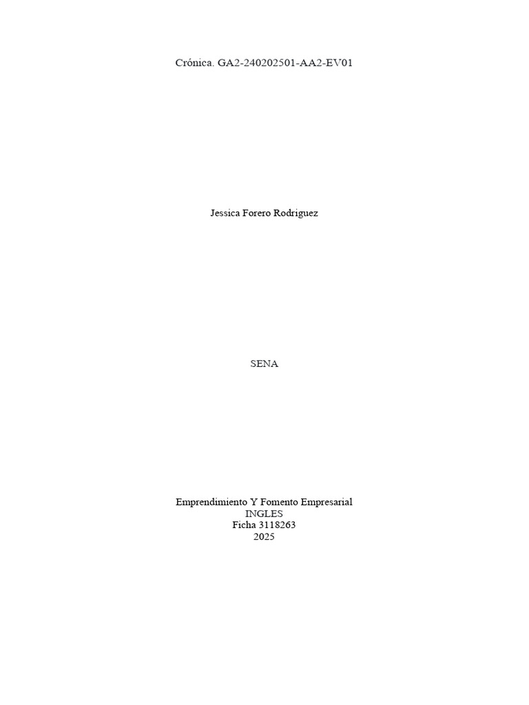 Crónica. GA2-240202501-AA2-EV01. | PDF | Ford Motor Company | Car