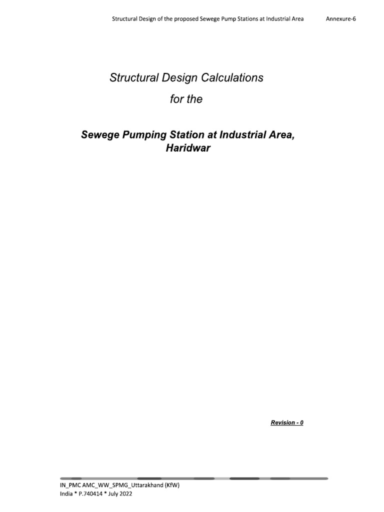 Structure Design Calculation - Industrial Area SPS | PDF
