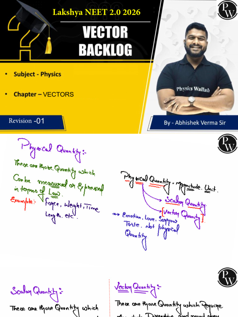 Revision 01 Class Notes Physics Class Pdf 7461