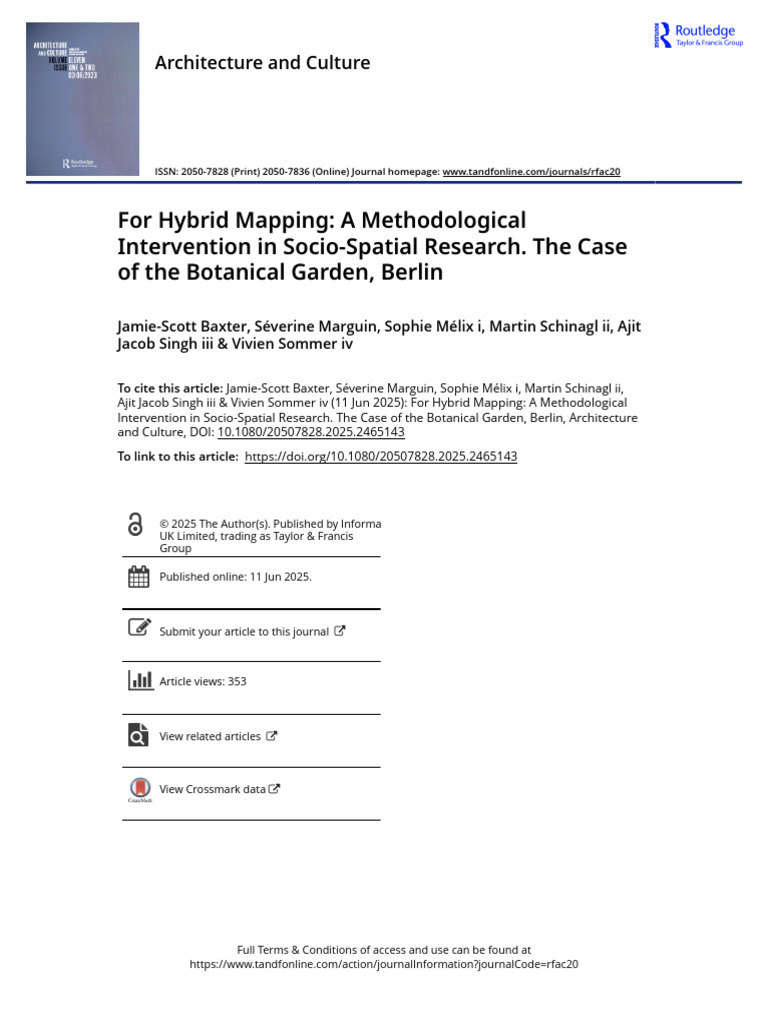Hybrid Mapping in Socio-Spatial Research | PDF | Geography | Methodology