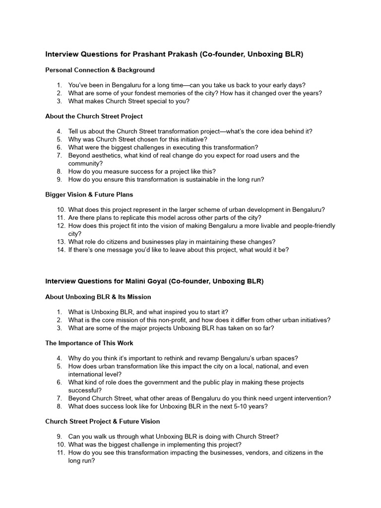 Church Street Transformation Insights | PDF