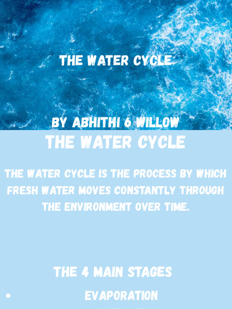 Understanding the Water Cycle Steps | PDF