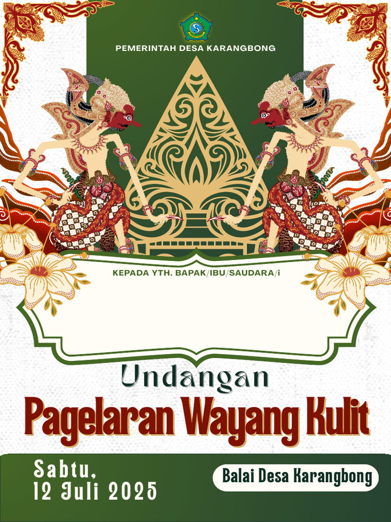 Konsep Desain Undangan Wayang | PDF