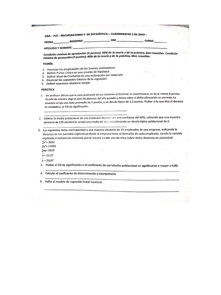 Modelos de 2do Parcial y Ejercicio 28 Resuelto | PDF